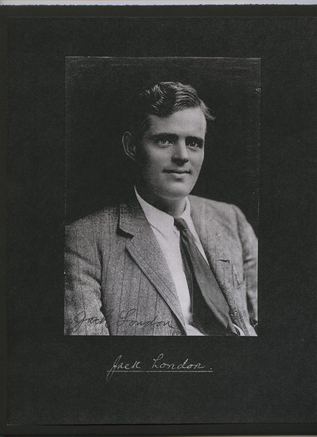 Autographed Photo – Jack London, American Writer – New Ulm Art Collection