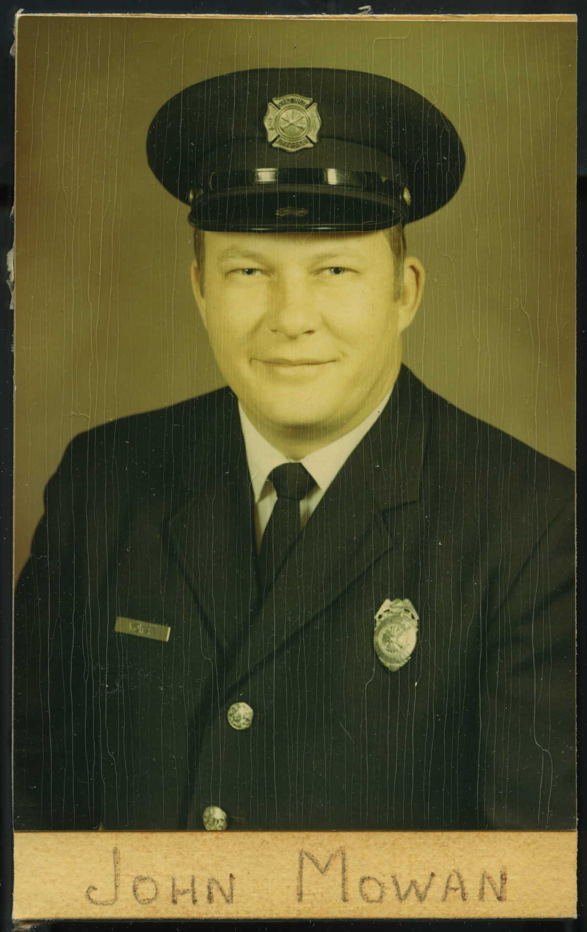Photo – Firefighter John Mowan – New Ulm Art Collection