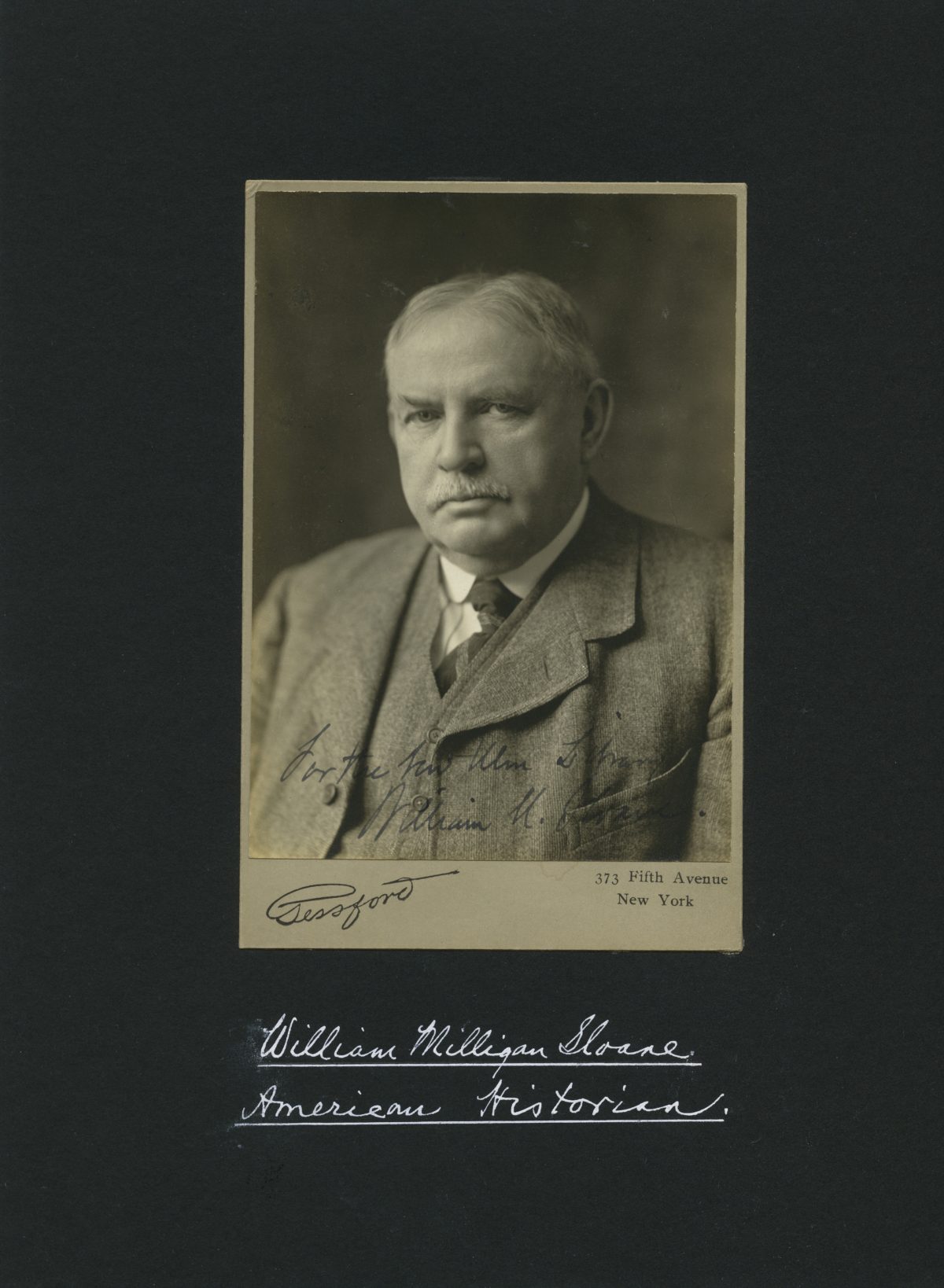 Autographed Photo – William Milligan Sloane, American Historian – New ...