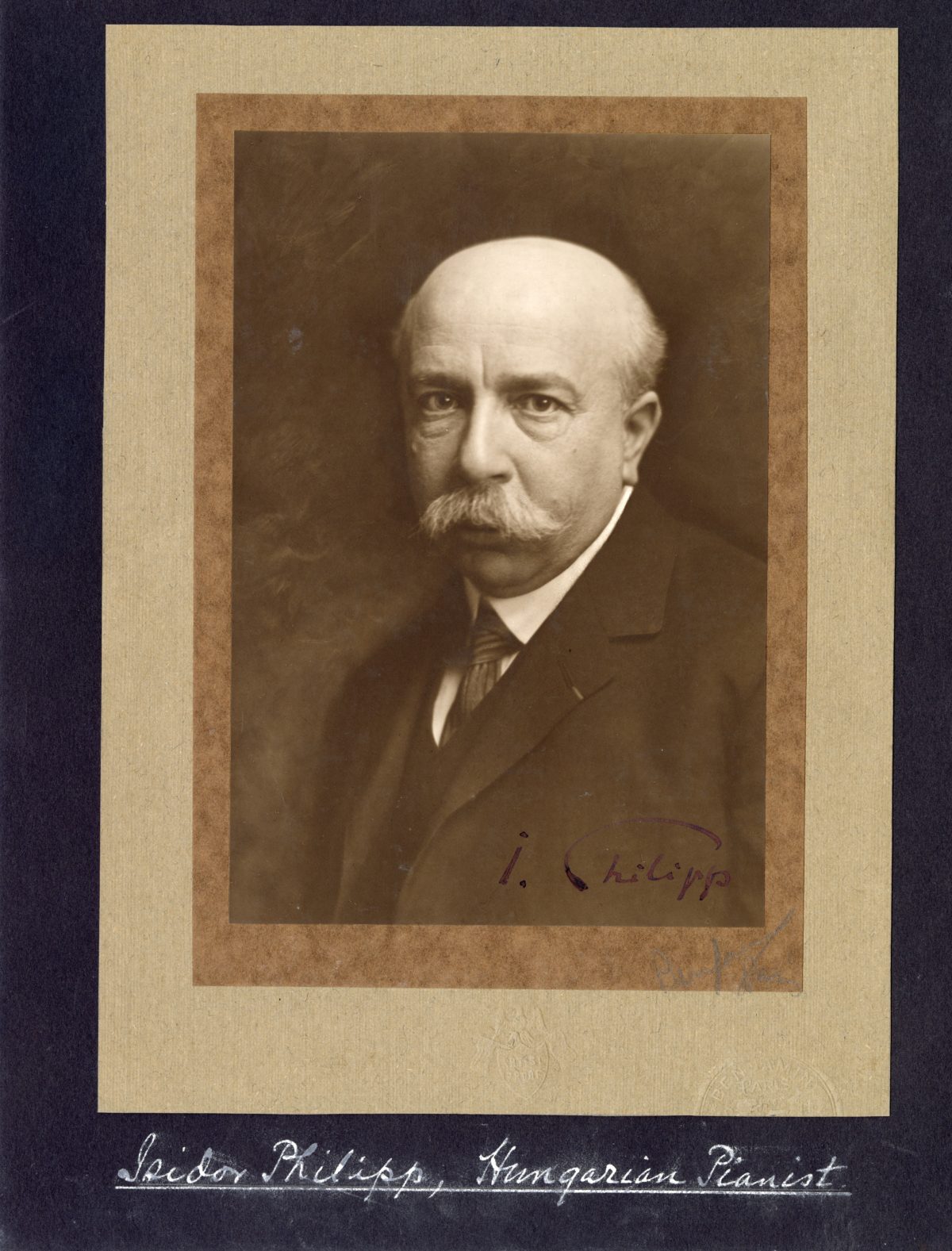 Autographed Photo – Isidor Philipp, Hungarian Pianist – New Ulm Art ...